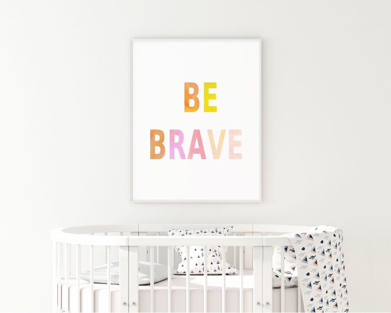Be Kind Brave Humble Be You Large Printable Art Set of 4 | Etsy