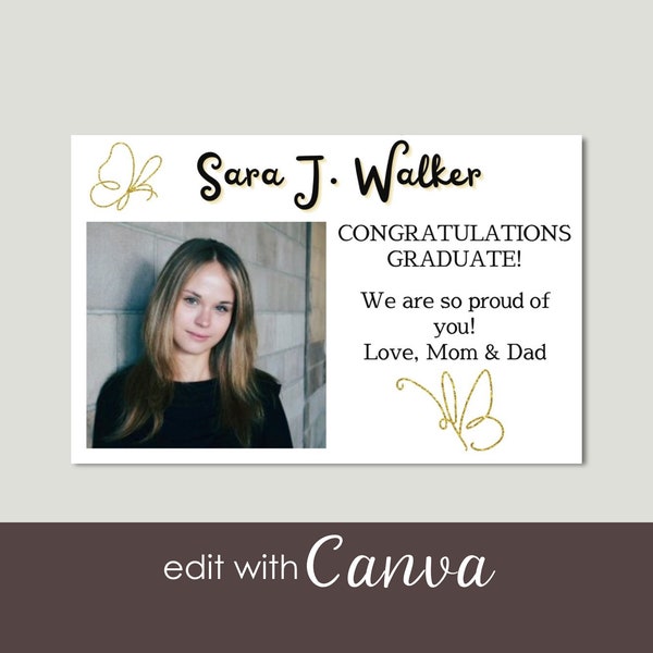 Yearbook Ad Template 1 8th - Etsy