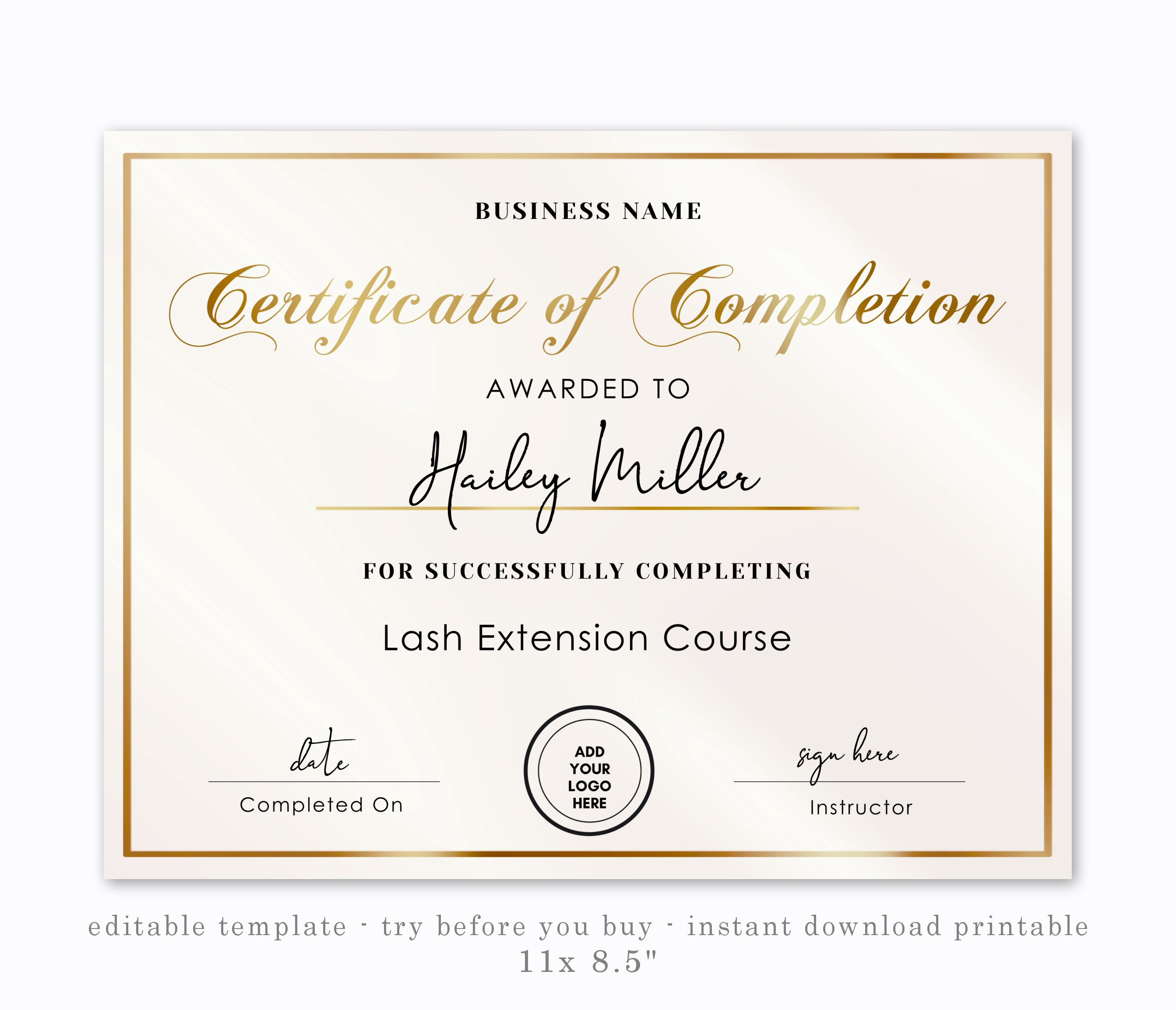 Blank Award Certificates