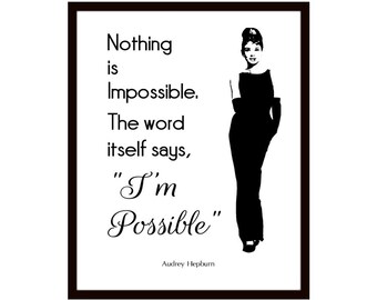 Impossible is Nothing Poster - Etsy
