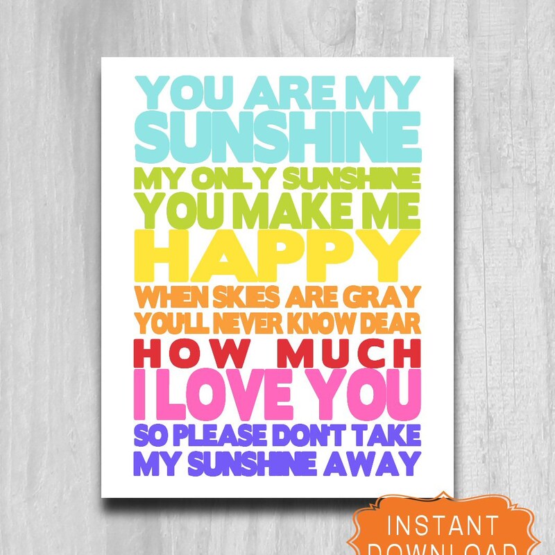 Sunshine Printables - Etsy