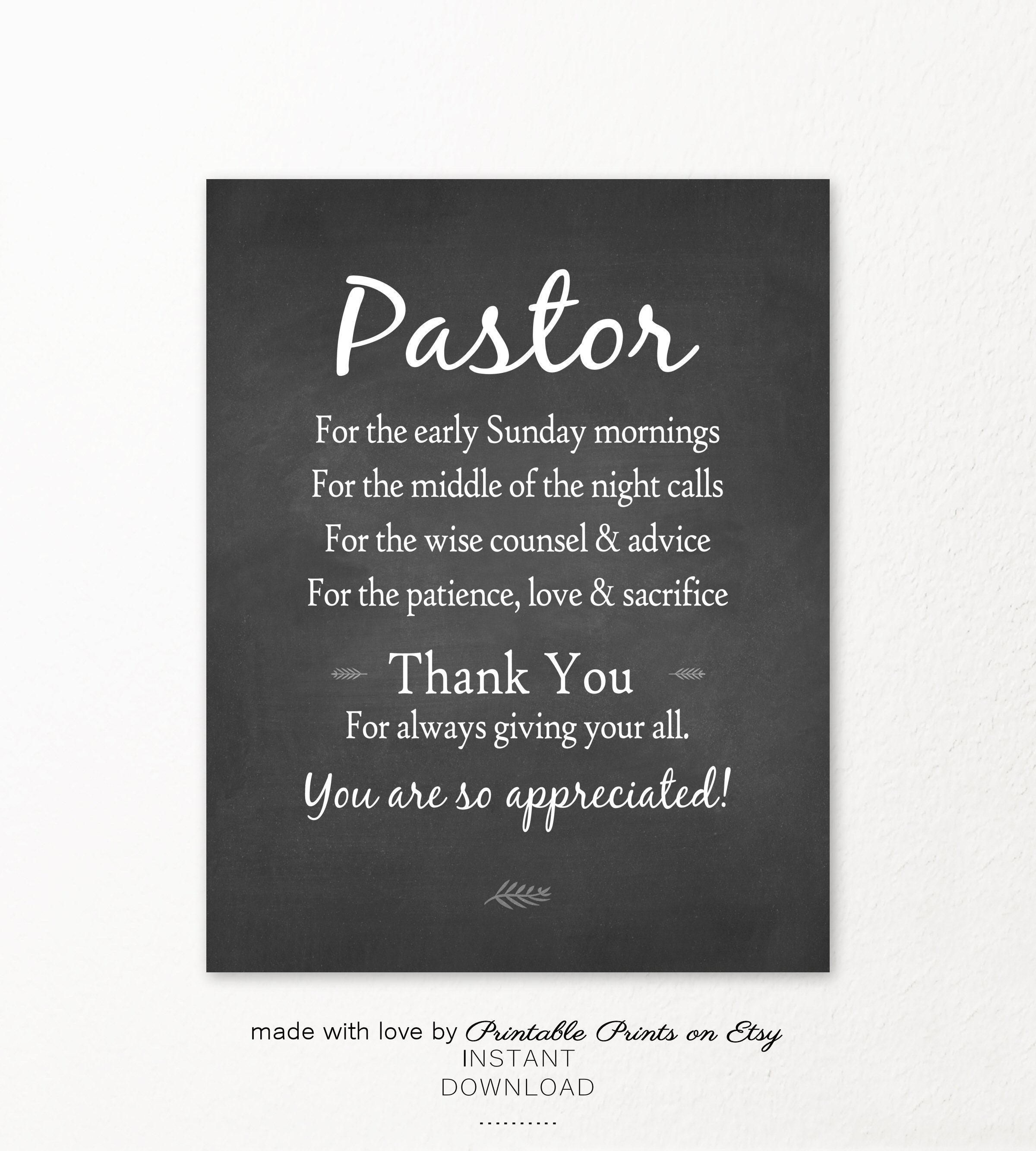 Thank You Pastor Quotes