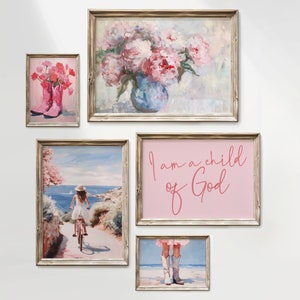 I AM A Child of GOD Poster Printable, Pale Pink Trendy Christian Girly ...