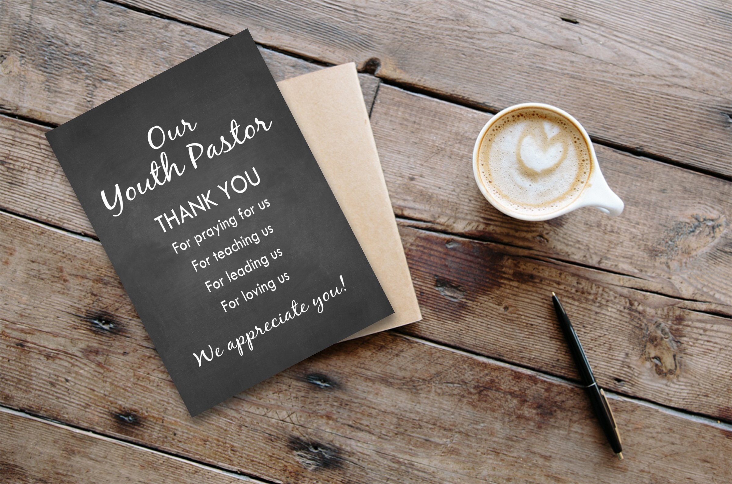 Printable Youth Pastor Appreciation Card Thank You Card 5x7 Etsy