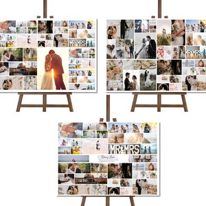 36x24" PHOTO COLLAGE Bundle Canva Template Picture Posters Editable ...