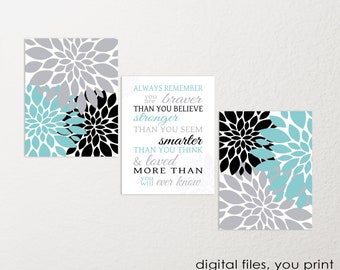 Printable Print Always Remember Quote You Are Braver Nursery | Etsy