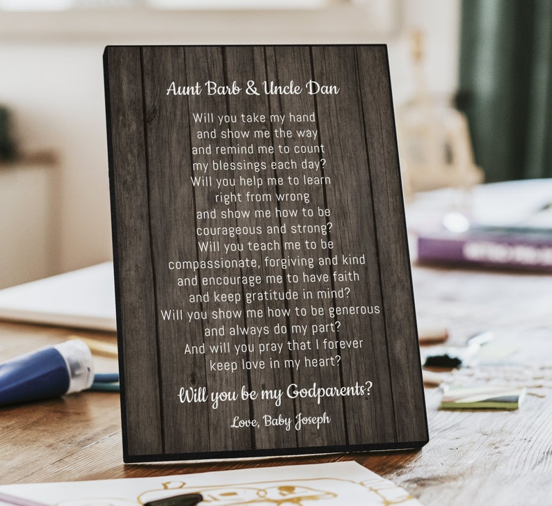 GODPARENTS PROPOSAL Printable Editable Card or Print Will | Etsy