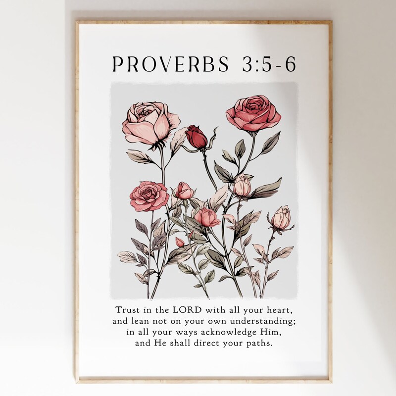Proverbs 3 5 6 - Etsy