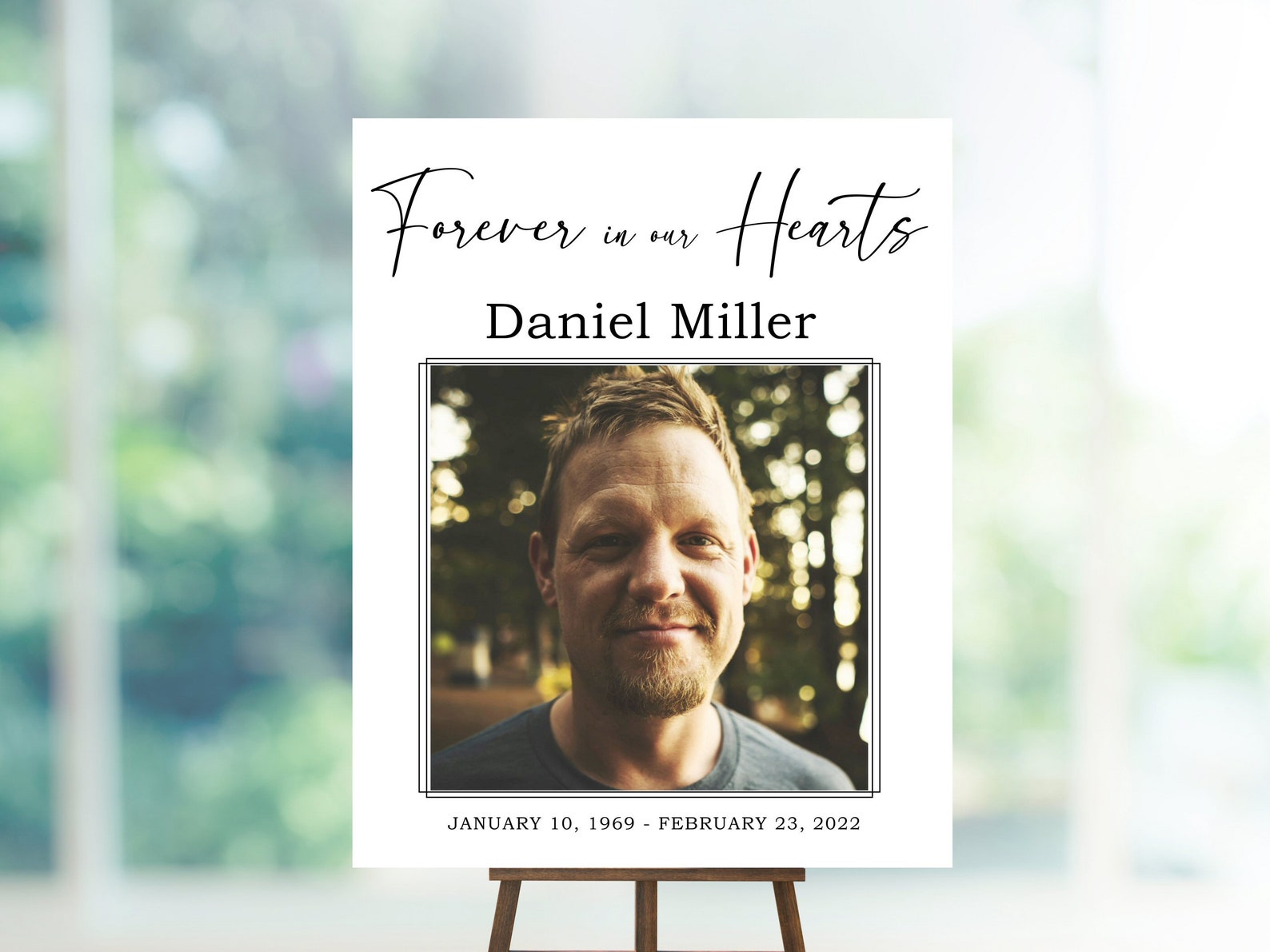 WELCOME FUNERAL POSTER Template Editable Memorial - Etsy