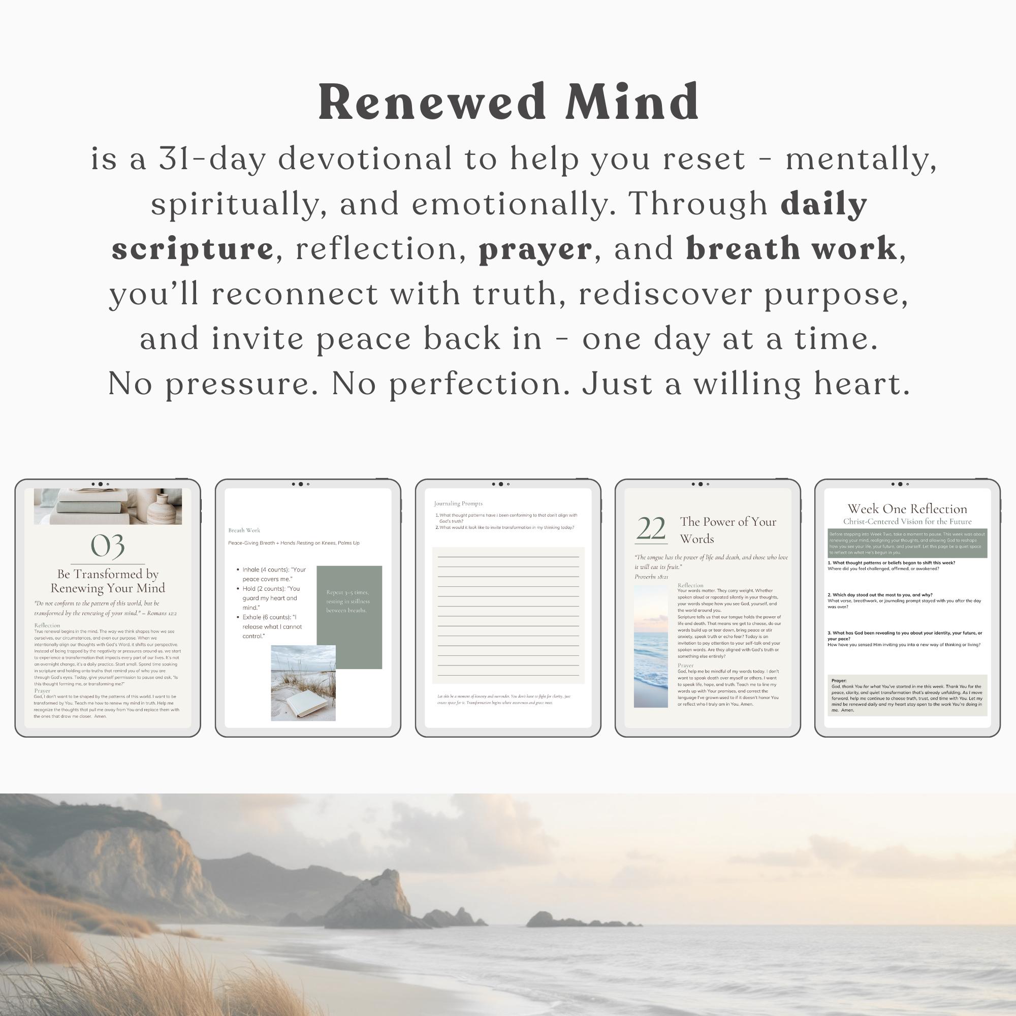 31-day Christian Devotional Journal | Breathwork & Scripture ...