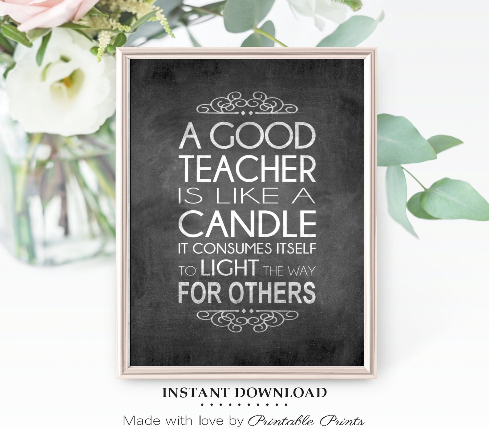 Christmas Teacher Appreciation Gift Printable QUICK Unique | Etsy