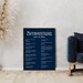 DAILY AFFIRMATIONS Scriptures Retro Navy Blue Trendy Wall Art Printable ...
