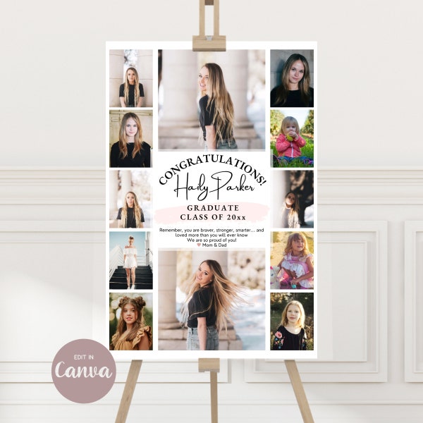 Graduation Poster Picture Template - Etsy