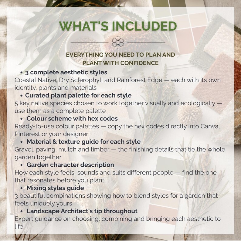 Australian Native Garden Style Guide – 3 Aesthetics, Colour Palettes ...