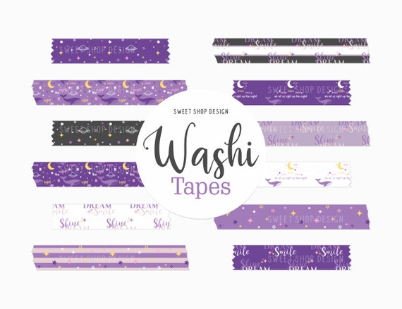 Digital Washi Tape Clipart MIKROKOSMOS Graphics With - Etsy