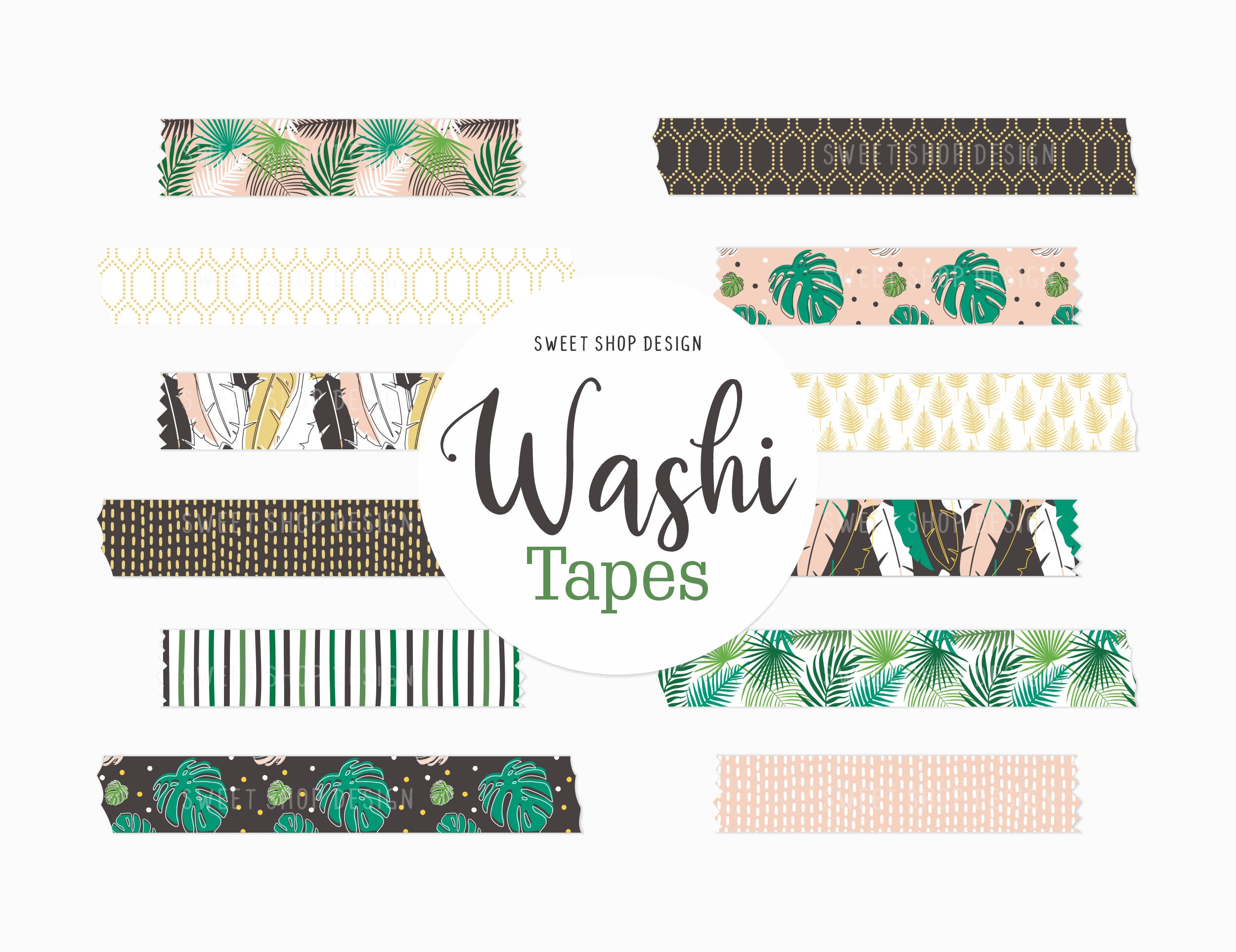 Paper, Party & Kids Packaging, Mailing & Displays Digital Washi Tape ...