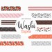 Digital Washi Tape Clipart BLUE PINK FLORAL, Graphics With Floral Polka ...