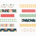 Digital Washi Tape Clipart PRETTY FLOWERS, Graphics With Polka Dots ...