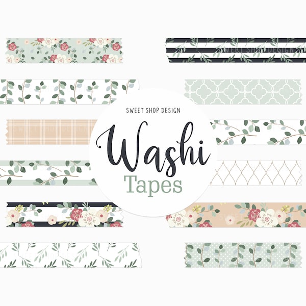 Digital Washi Tape - Etsy