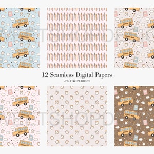 SCHOOL TIME, School Education Teacher Educator Seamless Pattern ...