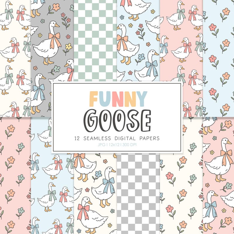 Goose Wallpaper Pink - Etsy UK