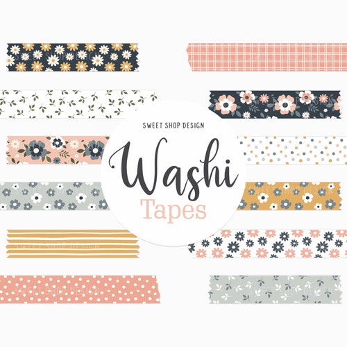 Digital Washi Tape Clipart SUNSHINE AND LEMONS Graphics With - Etsy