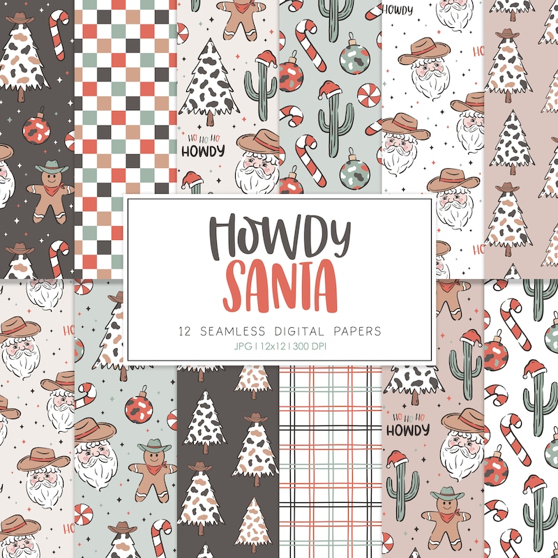 Christmas Seamless - Etsy