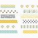 Digital Washi Tape Clipart BUMBLE BEES Graphics With Bees - Etsy