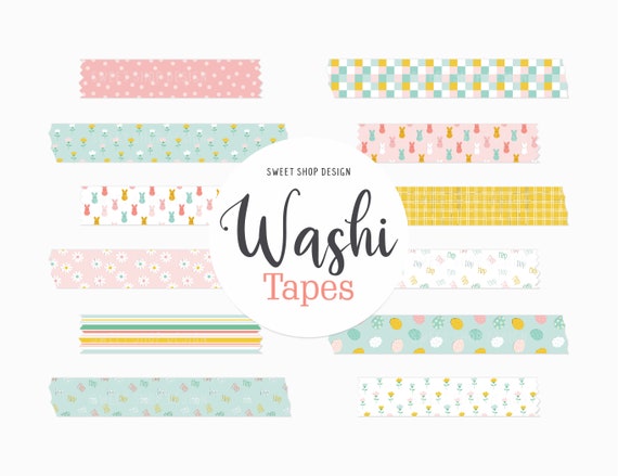 Digital Washi Tape Clipart Some Bunny Loves You Easter Spring - Etsy