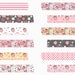 Digital Washi Tape Clipart BERRY SWEET, Strawberry Graphics for Digital ...