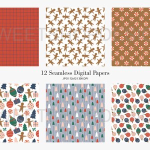 CHRISTMAS DAYS, Christmas Seamless Repeat Pattern, Backgrounds ...