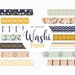 Digital Washi Tape Clipart BOHO FLORAL Graphics With Floral | Etsy