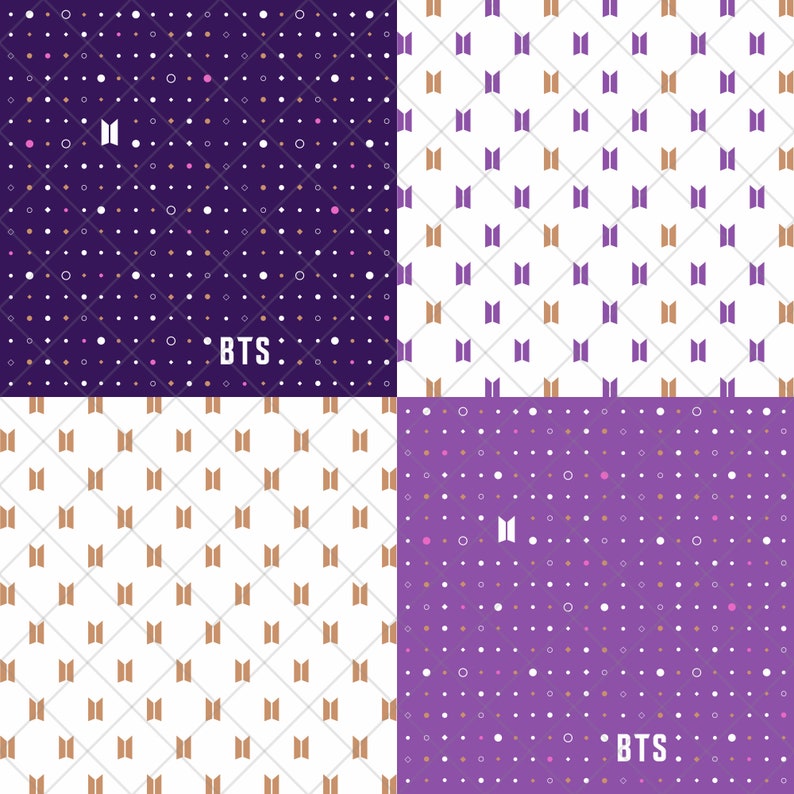 Digital Paper BTS The Brightest Star Printable Scrapbook | Etsy