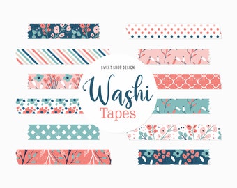 Digital Washi Tape Clipart BUMBLE BEES, Graphics With Bees Floral ...