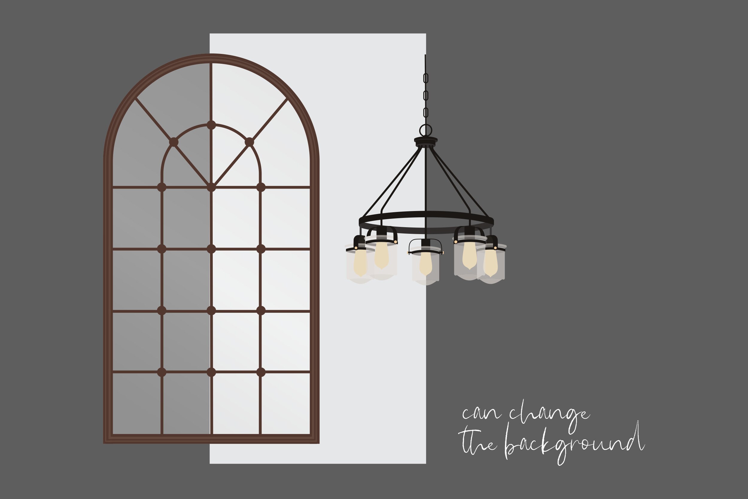 Home Decor Clip Art Set 2 Furniture Clipart Modern Farmhouse - Etsy