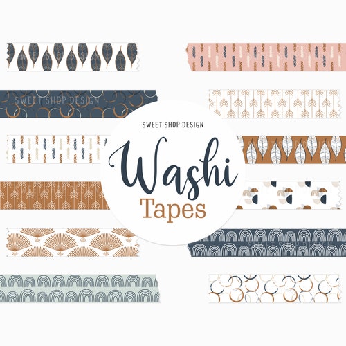 Digital Washi Tape Clipart PROTEA FLOWERS Graphics With - Etsy