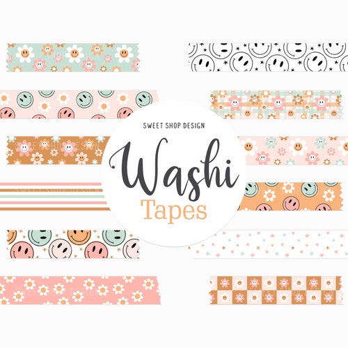 Digital Washi Tape Clipart Celebrate Love Graphics With - Etsy