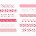 Digital Washi Tape Clipart Be My Valentine, Graphics With Valentine ...