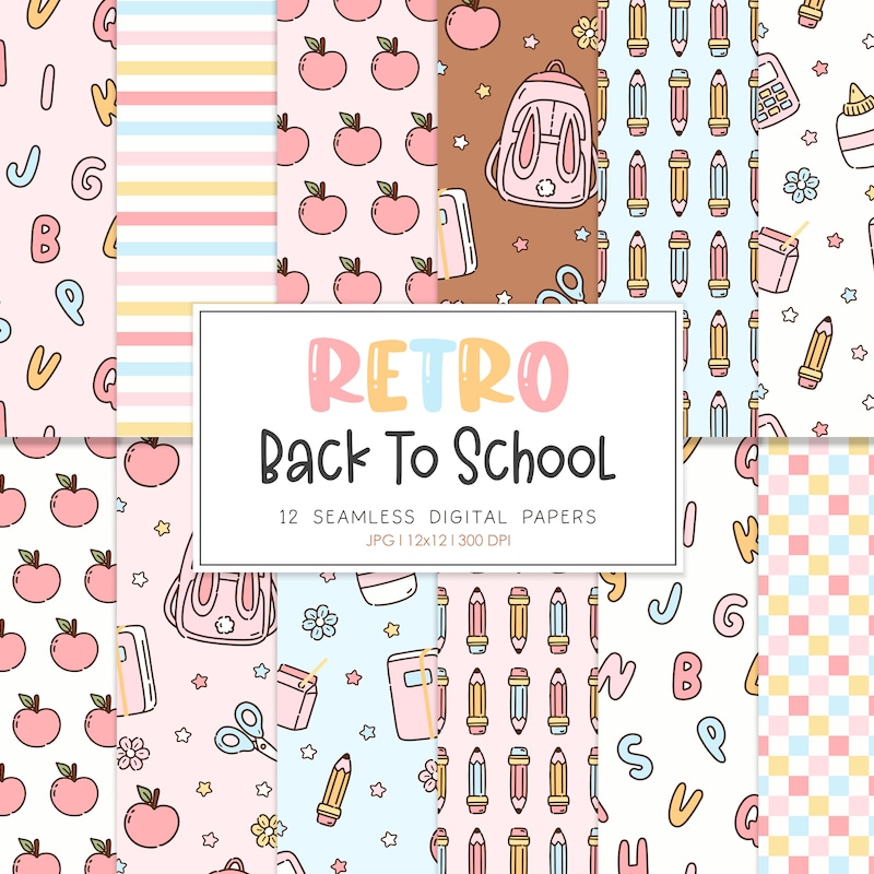 Boho Backgrounds School - Etsy