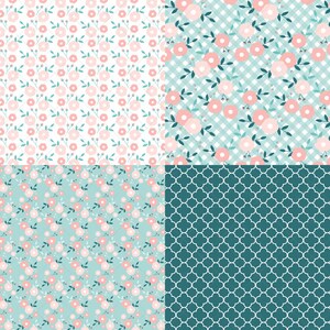 LITTLE FLOWERS, Floral Backgrounds, Printable Digital Paper - Etsy