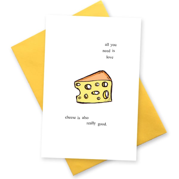 Cheese Birthday Card - Etsy