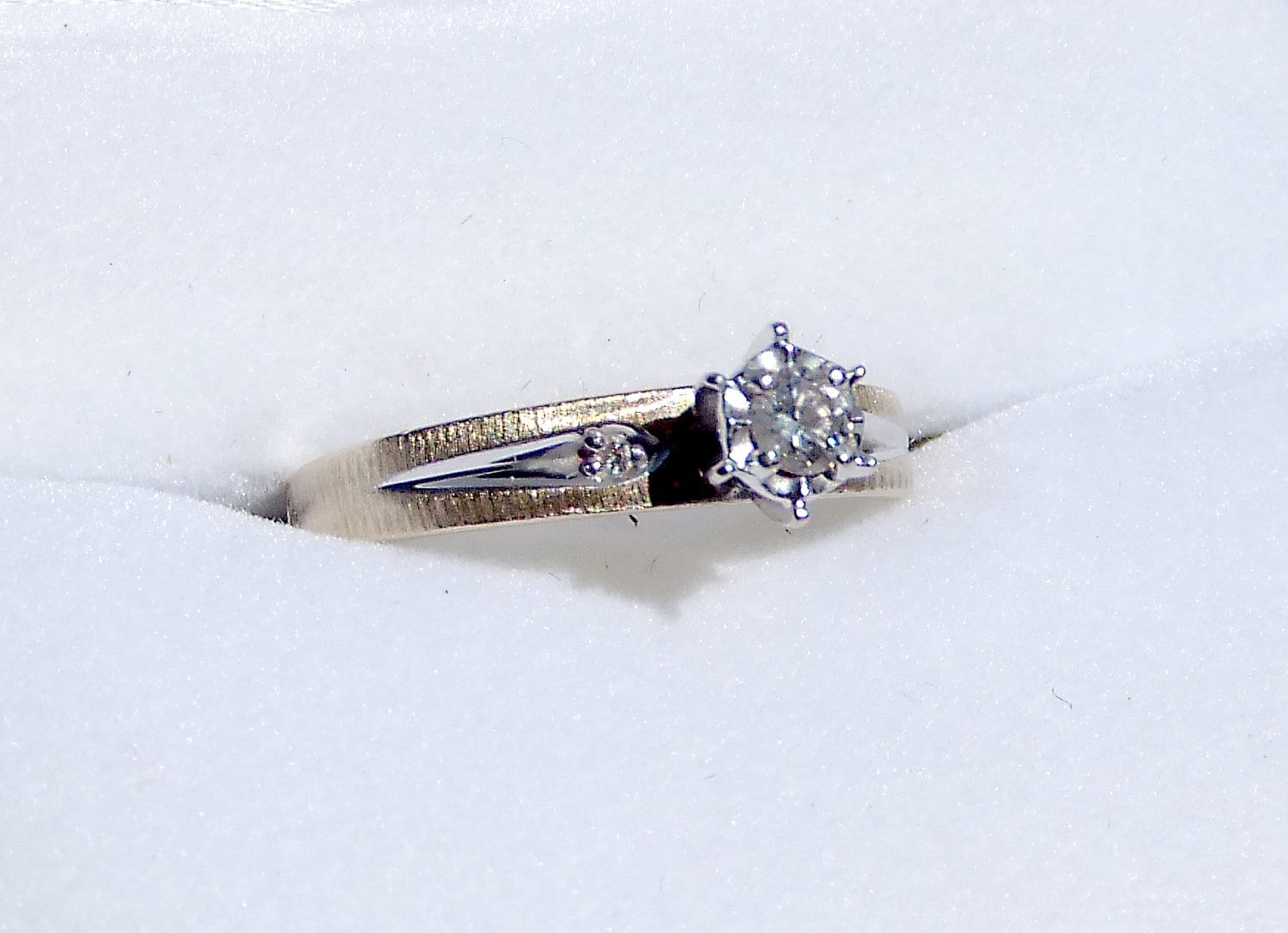 Two Tone 14k Gold Engagement Ring - Etsy