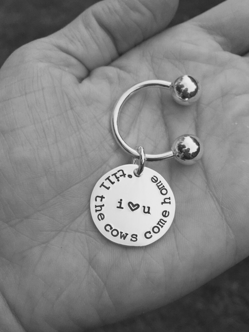 Sterling Silver Horseshoe Style Key Ring With Large - Etsy