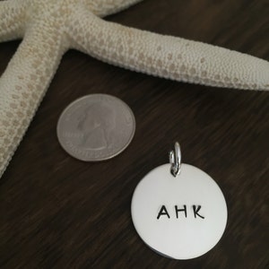 Sterling Silver Horseshoe Style Key Ring With Large Personalized Charm ...