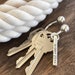 Sterling Silver Key Ring With Personalized Tag / Name Key Ring - Etsy