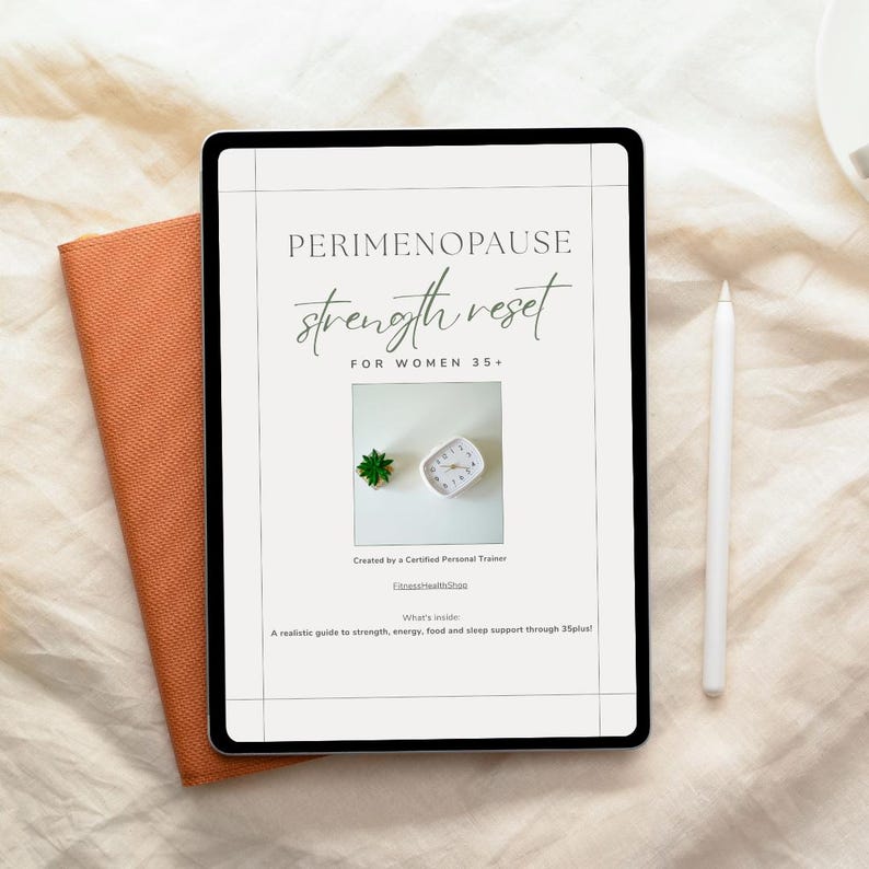 Perimenopause Strength Reset Program & Workbook | Home Workout Plan for ...