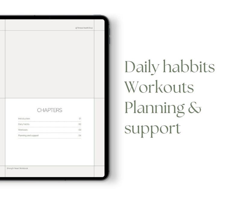 Perimenopause Strength Reset Program & Workbook | Home Workout Plan for ...