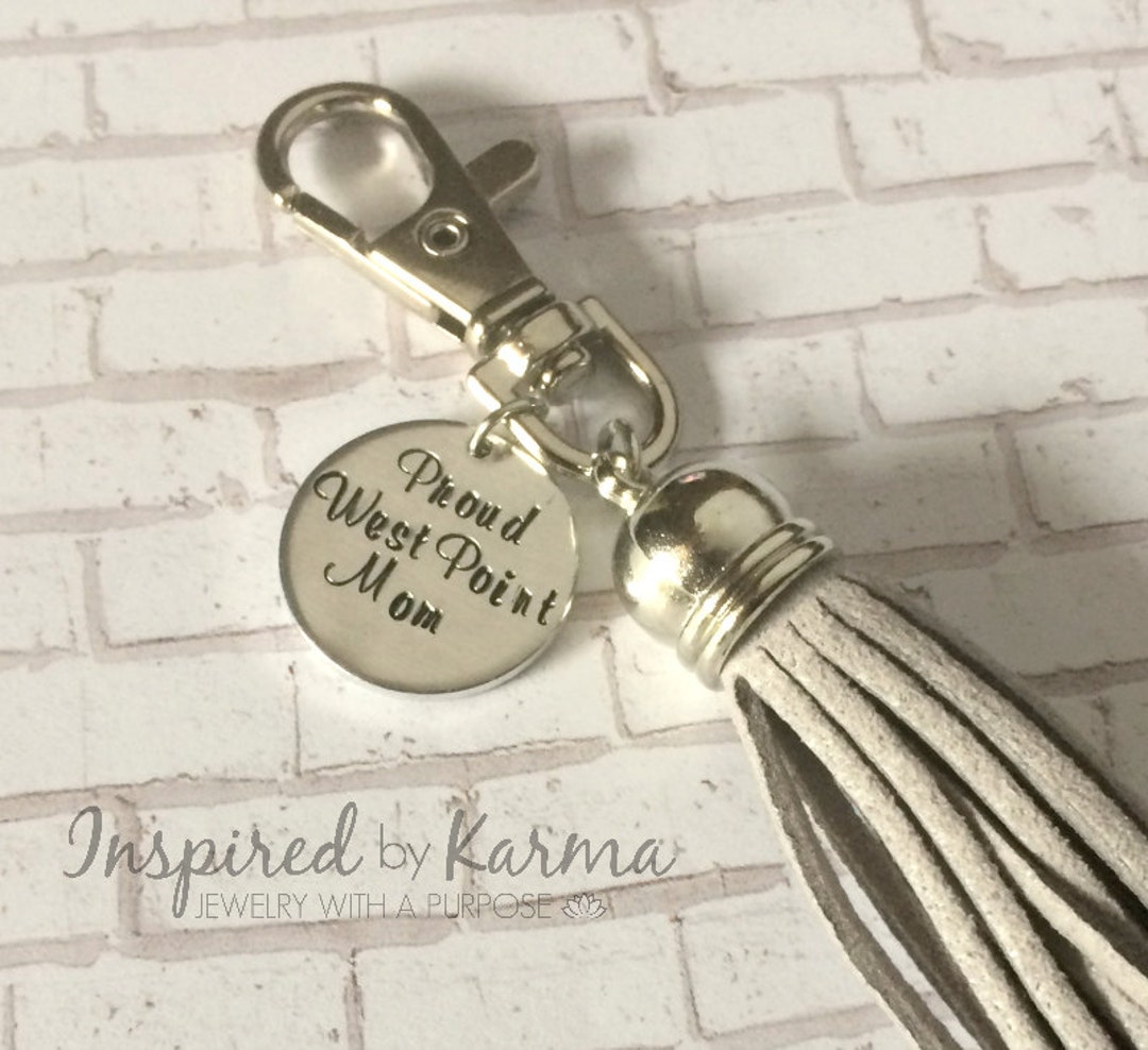 Proud West Point Mom, Tassle Key Chain, USMA Mom, Personalized Keychain ...