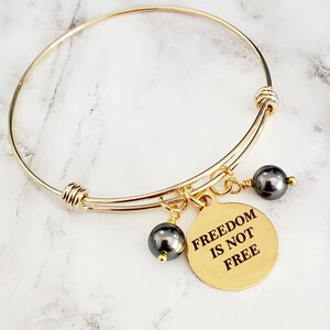 USMA 2023 Class Motto Charm Bracelet, Freedom is Not Free, Proud West ...