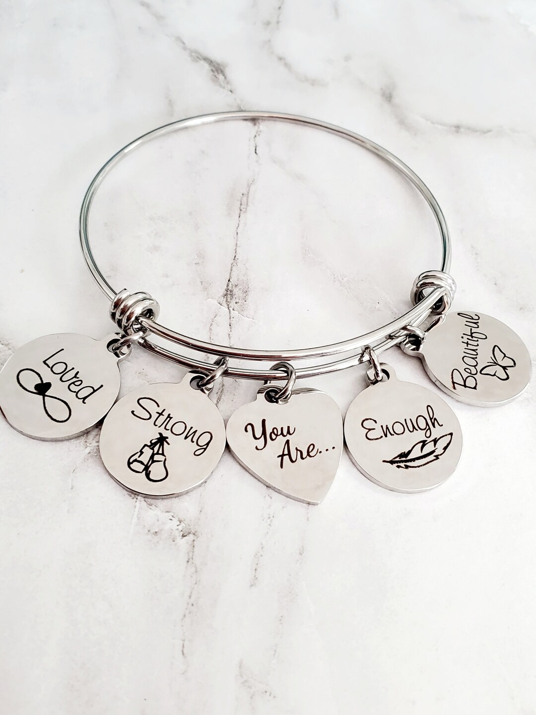 Affirmation Bracelet, Valentine's Day Gifts, Gifts for Her, Enough ...